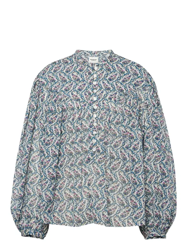 MARANT ETOILE Salika Printed Cotton Top - Multicoloured