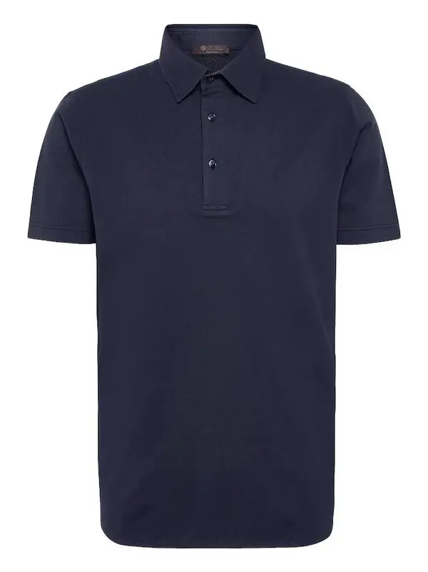 Loro Piana Cotton Polo Shirt - Blue