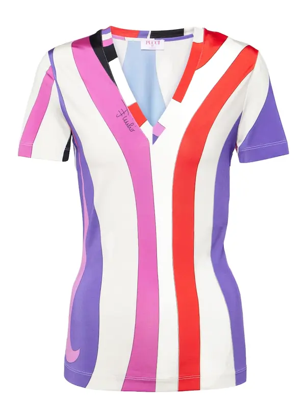 Emilio Pucci Marmo Printed T-shirt - Multicoloured