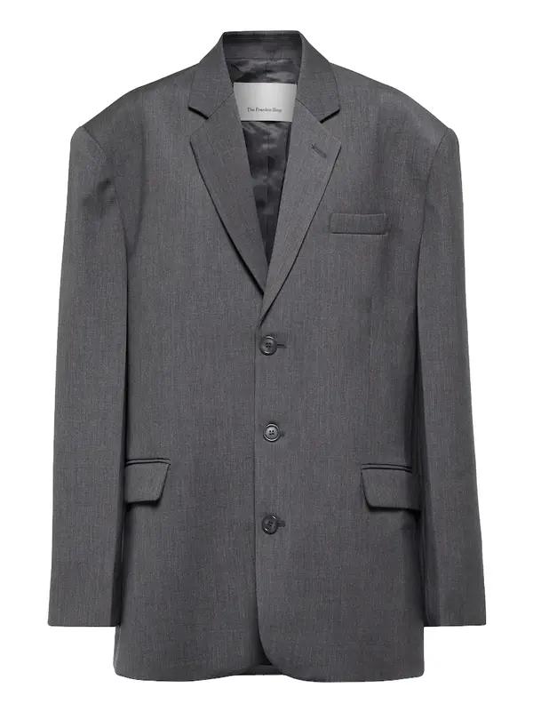 THE FRANKIE SHOP Gelso Oversized Blazer - Grey