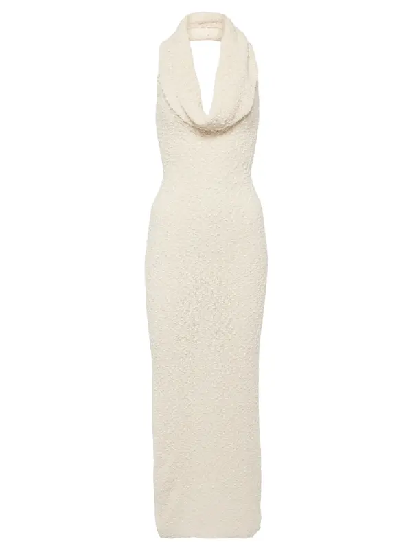 Magda Butrym Cotton-blend Boucle Midi Dress - White