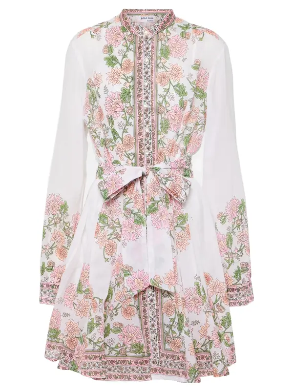 JULIET DUNN Floral Cotton Minidress - Multicoloured