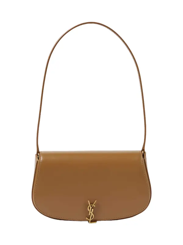 Saint Laurent Voltaire Mini Leather Shoulder Bag - Brown