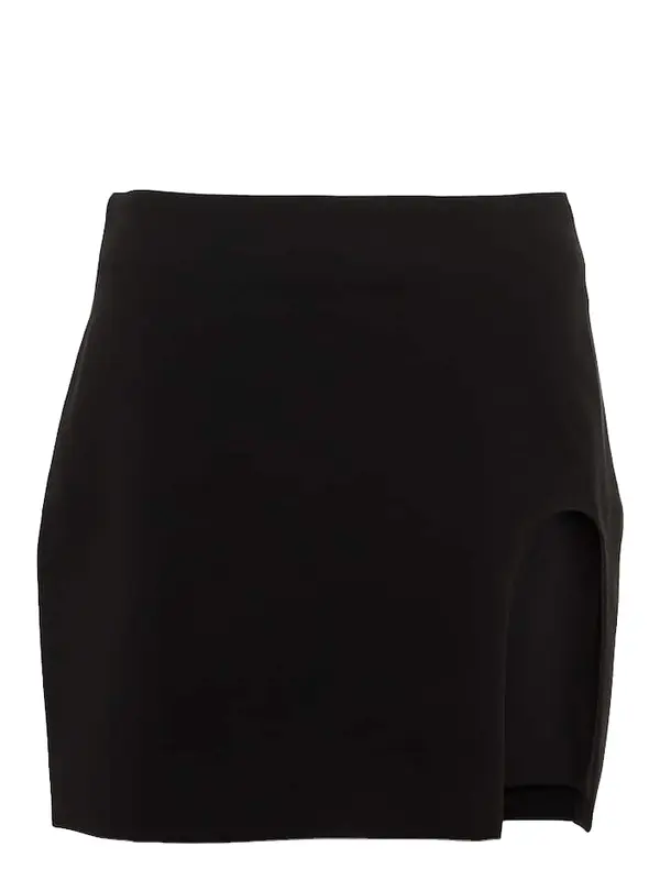 MONOT Crepe Miniskirt - Black
