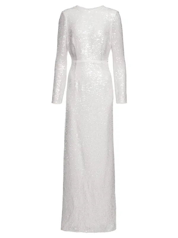 Erdem Yoanna Sequined Gown - White