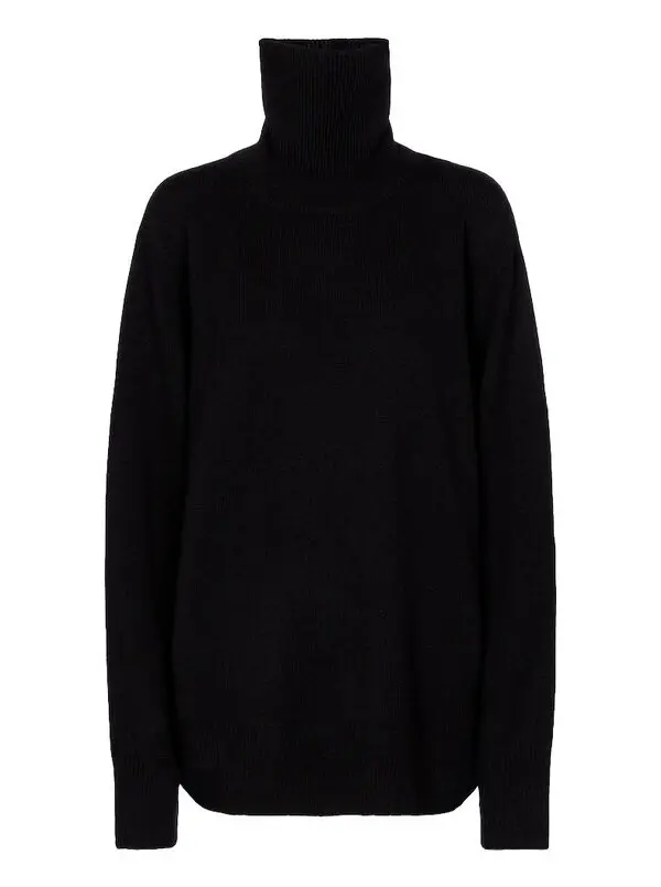 THE ROW Stepny Wool And Cashmere Turtleneck Sweater - Black