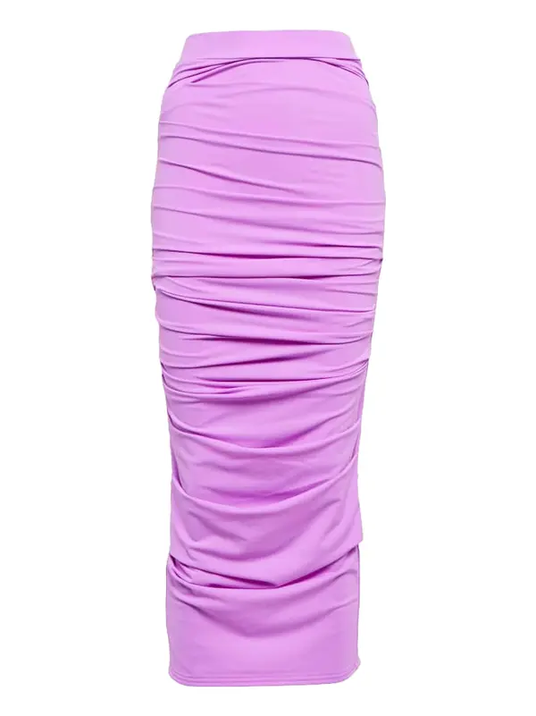 Alex Perry Regan Midi Skirt - Purple