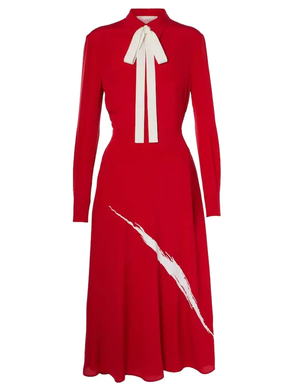 Valentino Garavani Crepe De Chine Midi Dress - Multicoloured