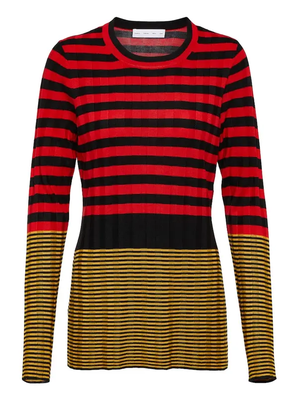 Proenza Schouler White Label Slinky Striped Long-sleeve Sweater - Multicoloured