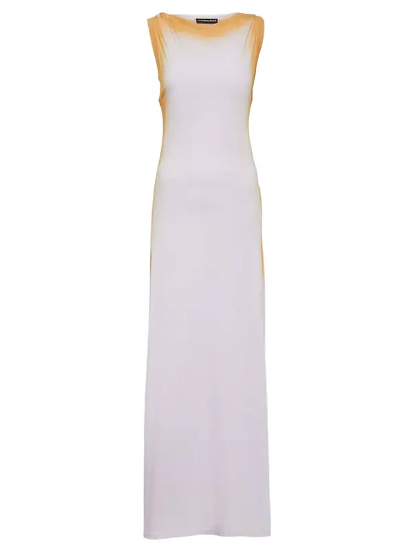 Y/project Ribbed-knit Cotton Maxi Dress - Orange