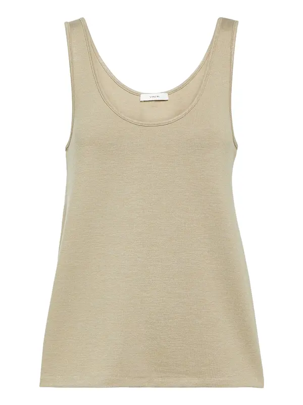 Vince Jersey Tank Top - Beige