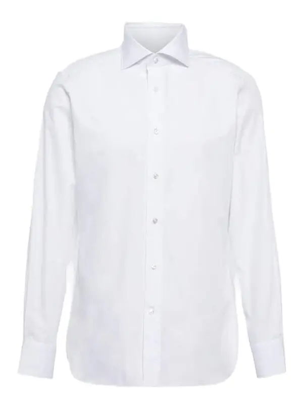 Zegna Cotton Poplin Shirt - White