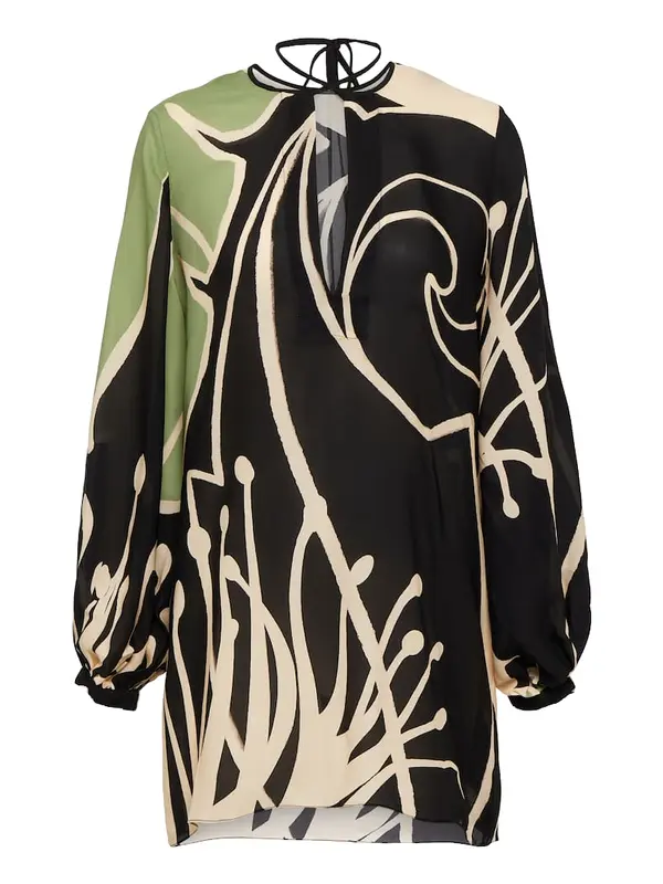 Johanna Ortiz Printed Silk Georgette Blouse - Multicoloured