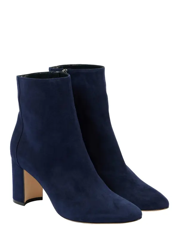 Manolo Blahnik Rosie Suede Ankle Boots - Blue