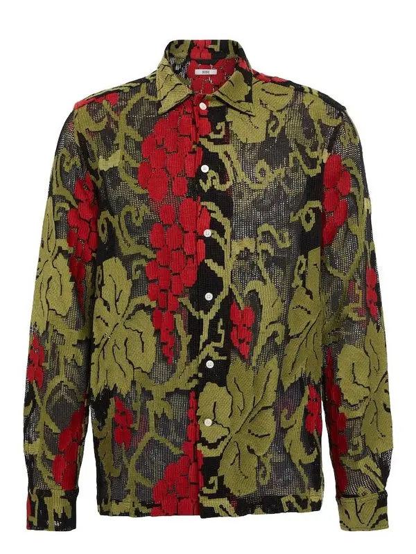 BODE Vineyard Cotton Shirt - Multicoloured
