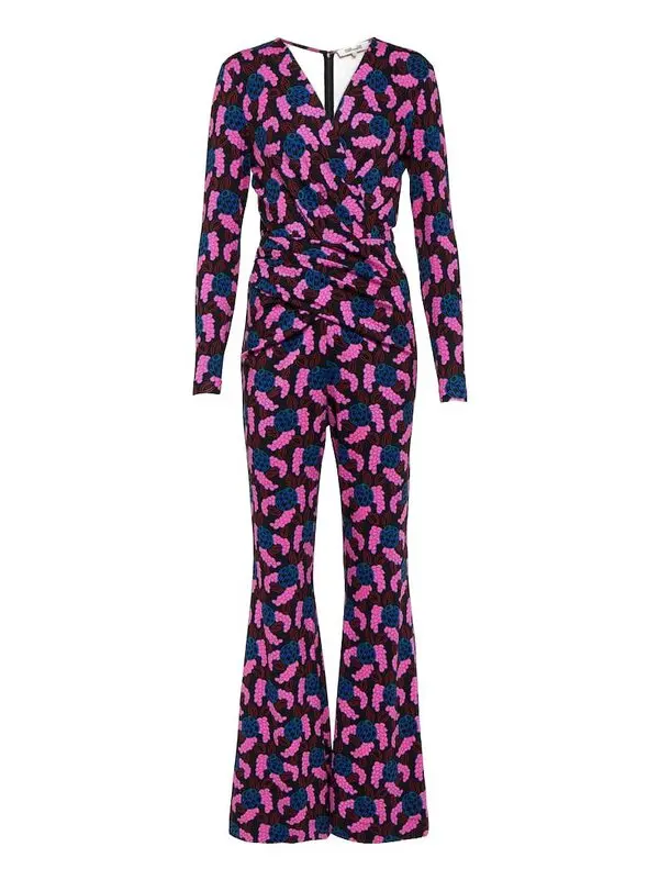 Diane Von Furstenberg Ursula Printed Jumpsuit - Multicoloured