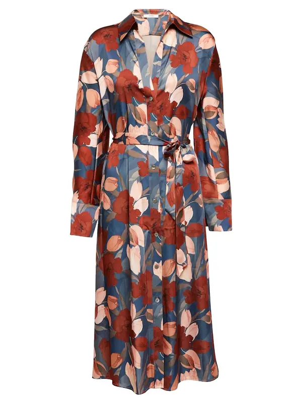 Vince Nouveau Magnolia Shirt Dress - Multicoloured