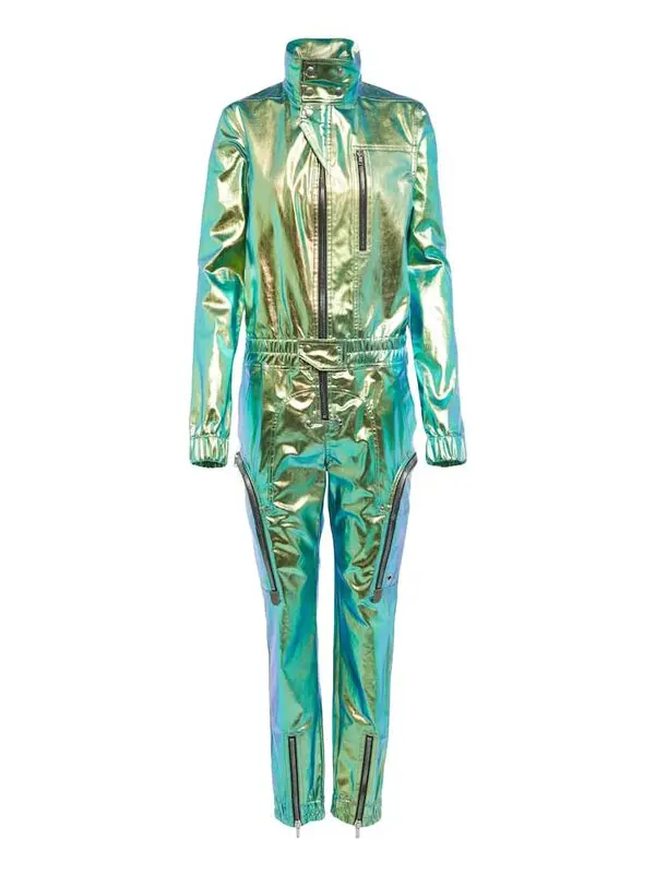 Rick Owens Iridescent Slim-leg Jumpsuit - Blue