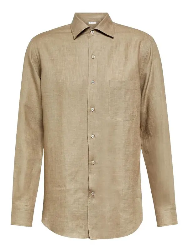 Loro Piana Andre Linen Shirt - Beige