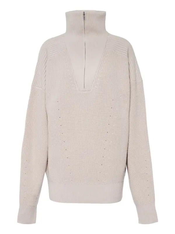 MARANT ETOILE Benny Wool Sweater - Neutrals