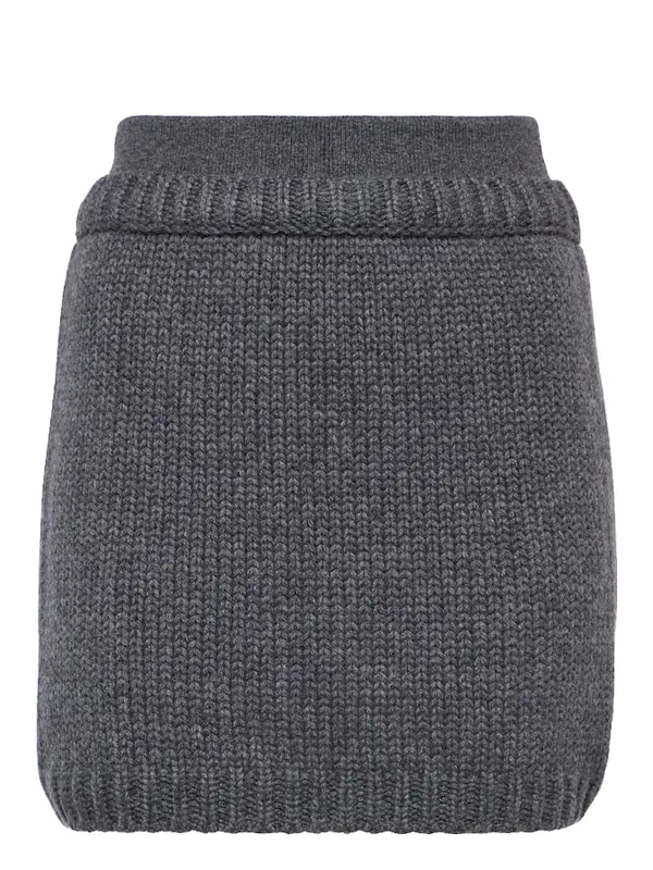 LISA YANG Lovi Cashmere Miniskirt - Grey