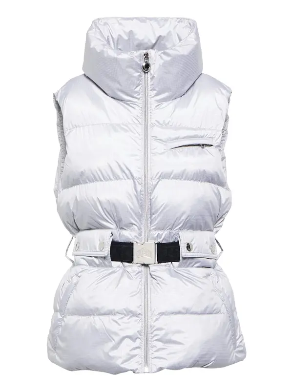 JETSET Clara Glam Puffer Vest - Silver