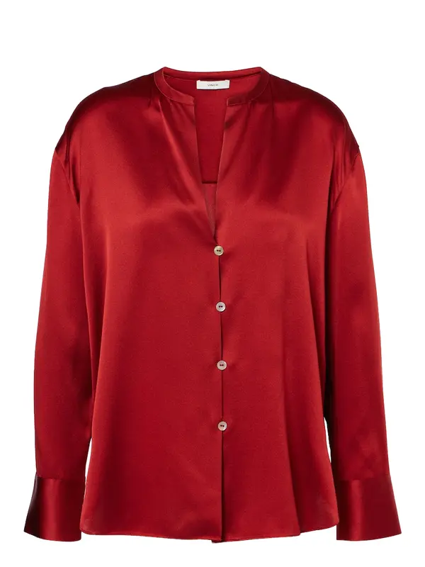 Vince Silk Blouse - Red