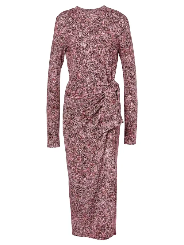 MARANT ETOILE Lisy Jersey Wrap Dress - Multicoloured