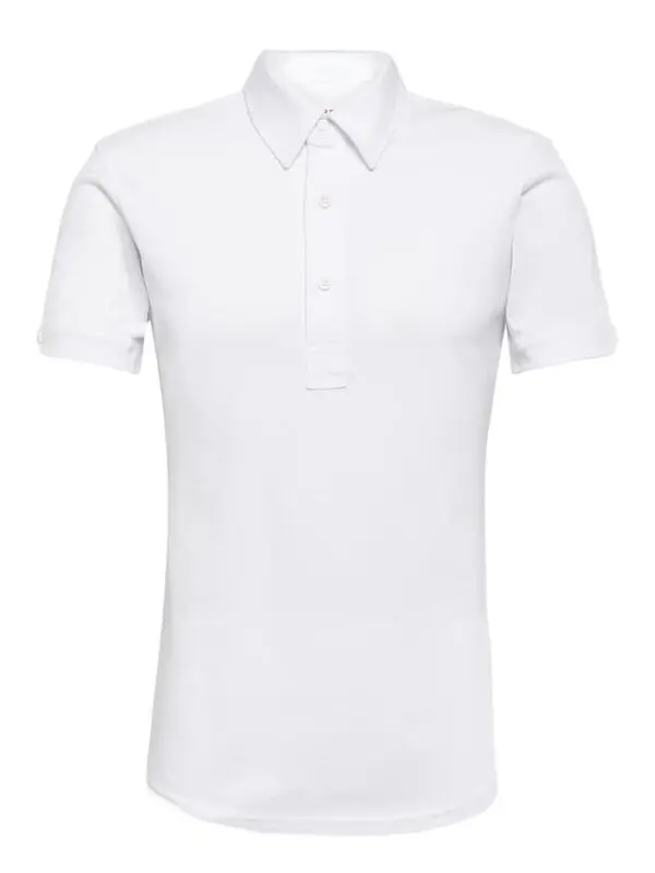 Orlebar Brown Sebastian Cotton Pique Polo Shirt - White
