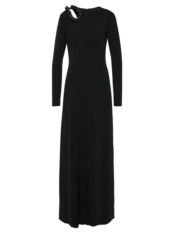 Stella McCartney Crystal-embellished Cutout Gown - Black