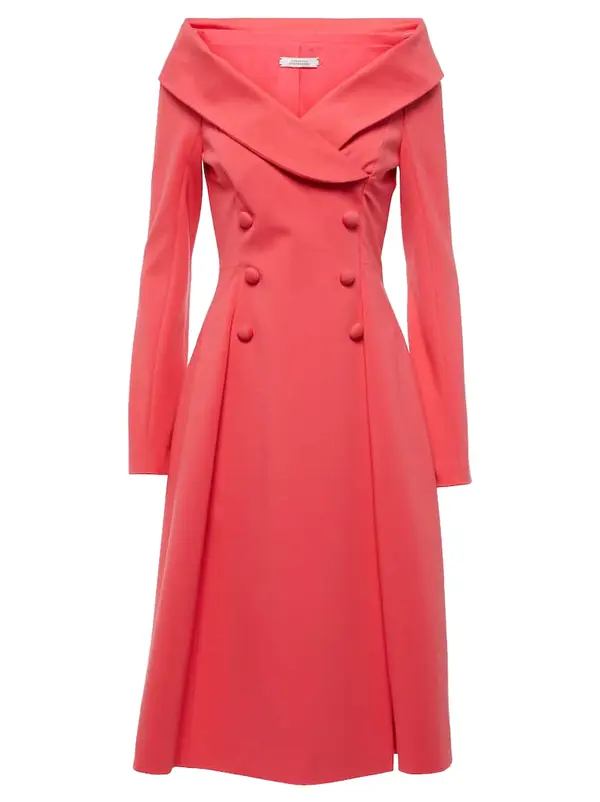 Dorothee Schumacher Off-shoulder Midi Dress - Pink