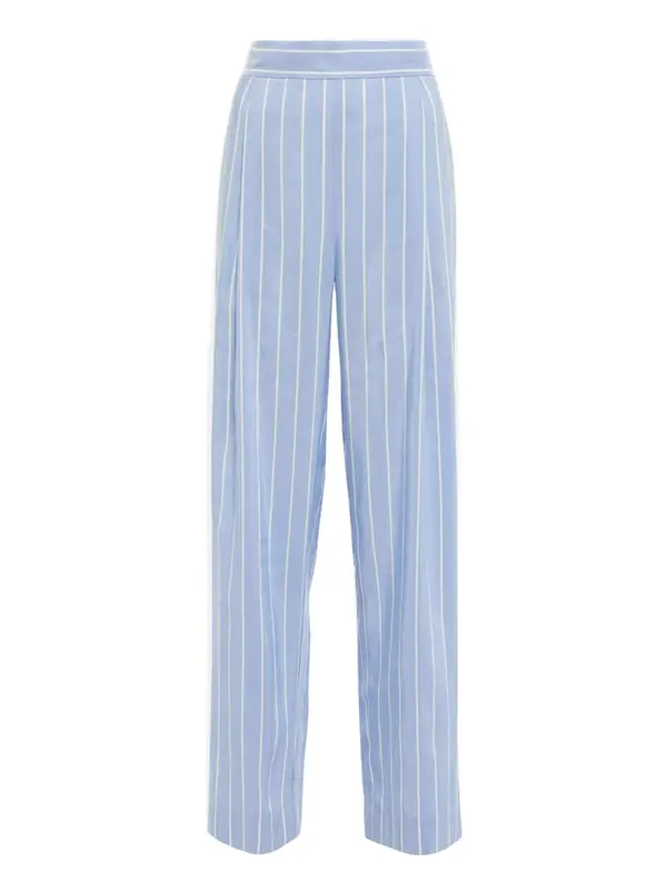 Vince Striped High-rise Wide-leg Pants - Multicoloured