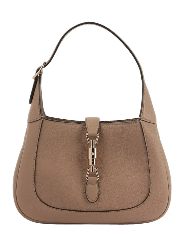 Gucci Jackie 1961 Small Leather Shoulder Bag - Beige
