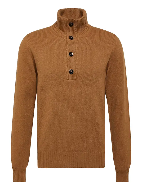 TOM FORD Wool And Cashmere Turtleneck Sweater - Brown