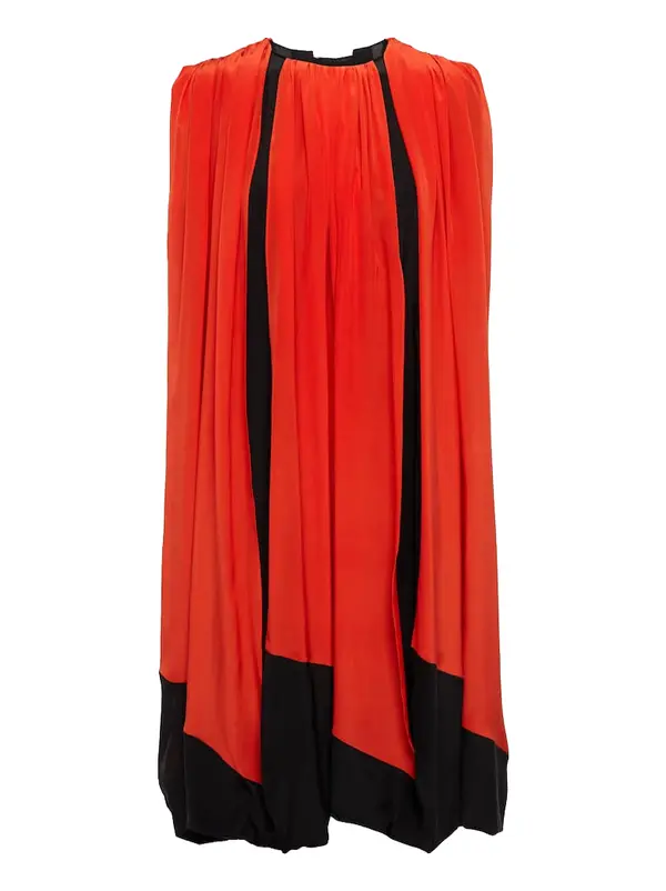 THE ROW Althea Silk Tunic Top - Red