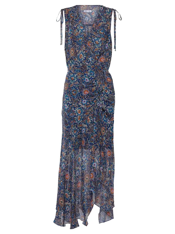 Veronica Beard Dovima Floral Silk Midi Dress - Multicoloured