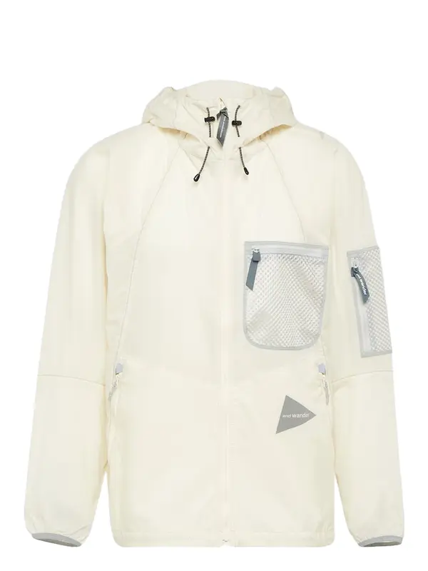 AND WANDER Ripstop Jacket - White