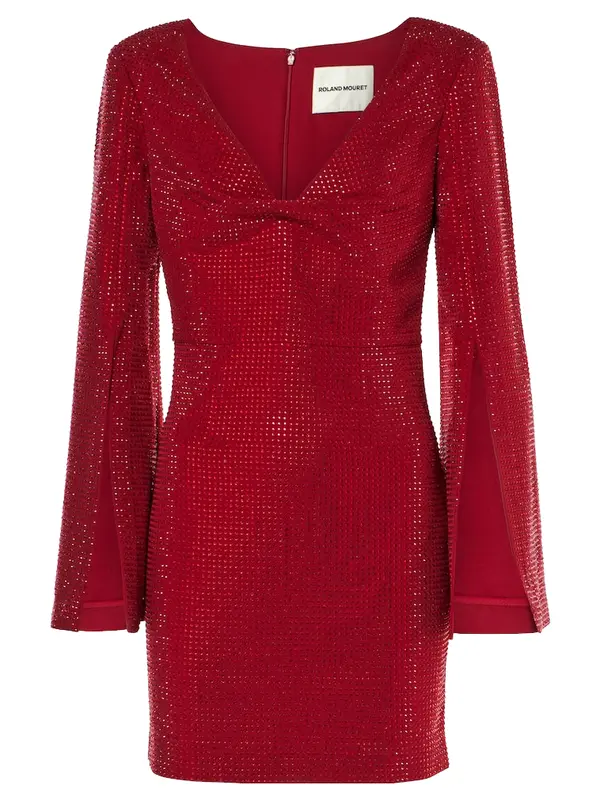 Roland Mouret Sequined Mini Dress - Red