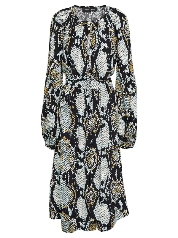 Proenza Schouler Printed Midi Dress - Multicoloured