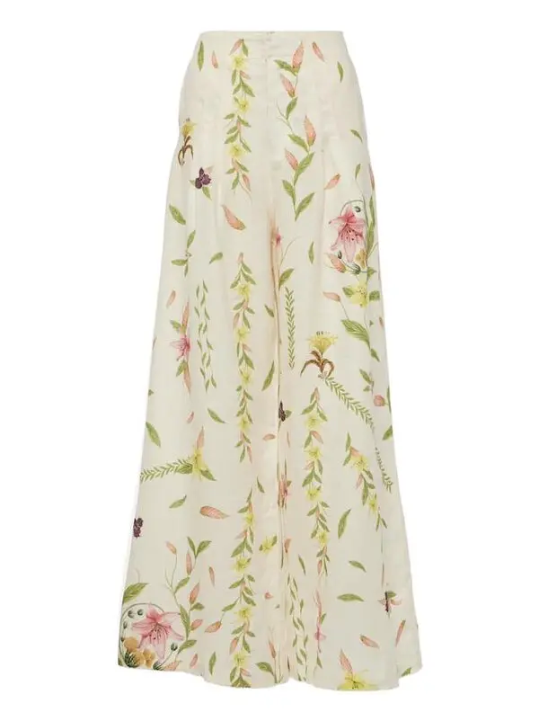 Agua Bendita Pinon Marina Wide-leg Pants - Multicoloured
