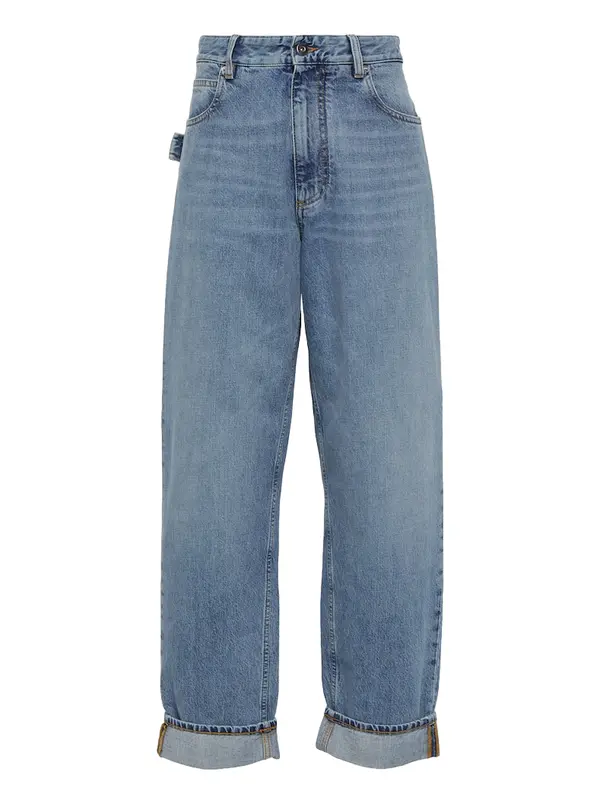 Bottega Veneta Mid-rise Straight Jeans - Blue