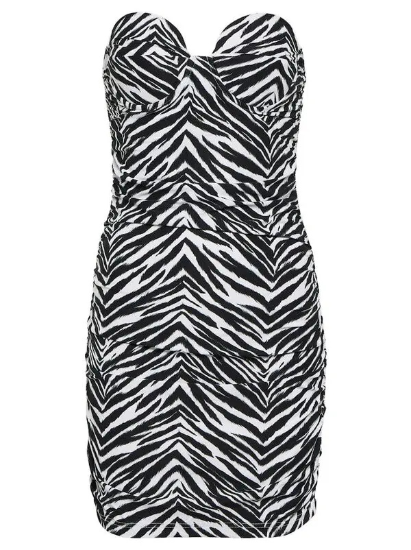 REINA OLGA Diana Strapless Minidress - Multicoloured