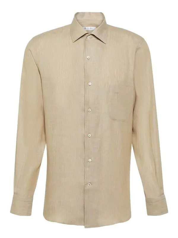Loro Piana Andre Linen Shirt - Neutrals