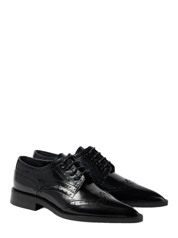 Victoria Beckham Leather Brogues - Black