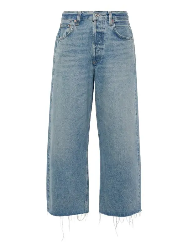Citizens Of Humanity Ayla Cropped Wide-leg Jeans - Blue