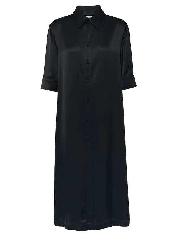 JIL SANDER Viscose Shirt Dress - Blue