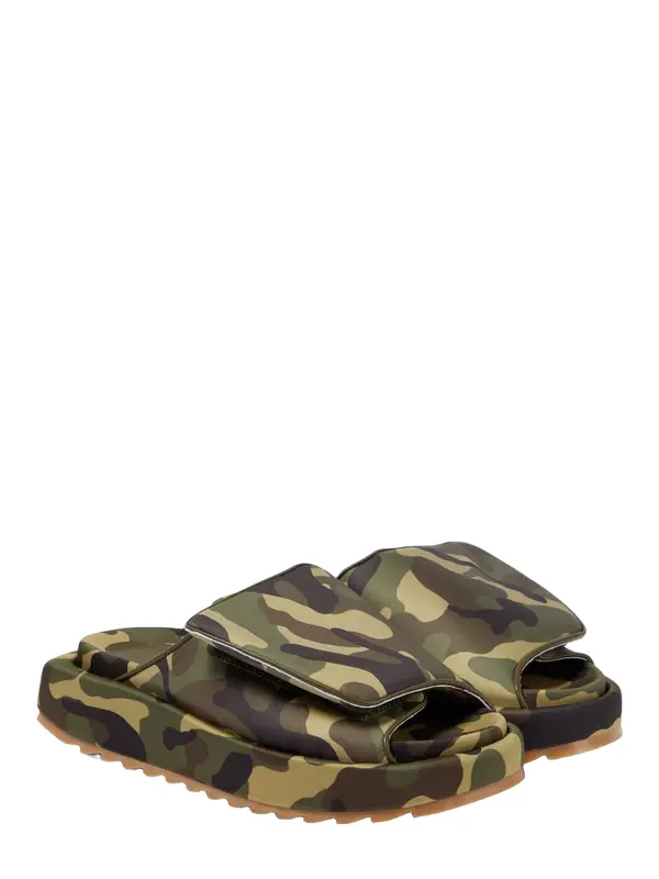GIA BORGHINI Gia 1 Uni Camouflage Slides - Multicoloured