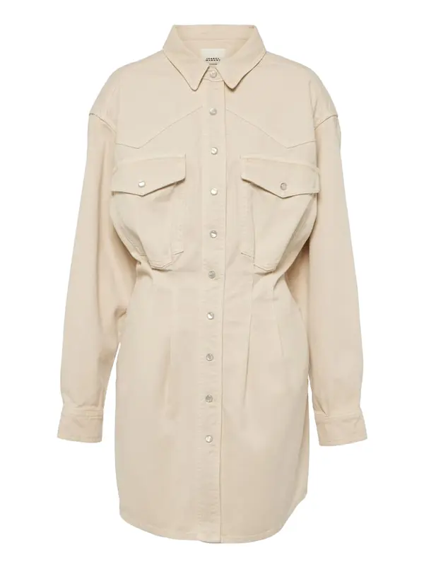 Isabel Marant Étoile Liliko Twill Shirt Dress - Neutrals