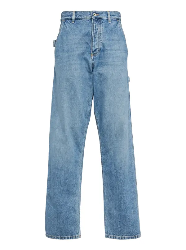 Bottega Veneta Mid-rise Cargo Jeans - Blue