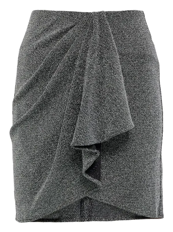MARANT ETOILE Bergen Lurex® Miniskirt - Silver